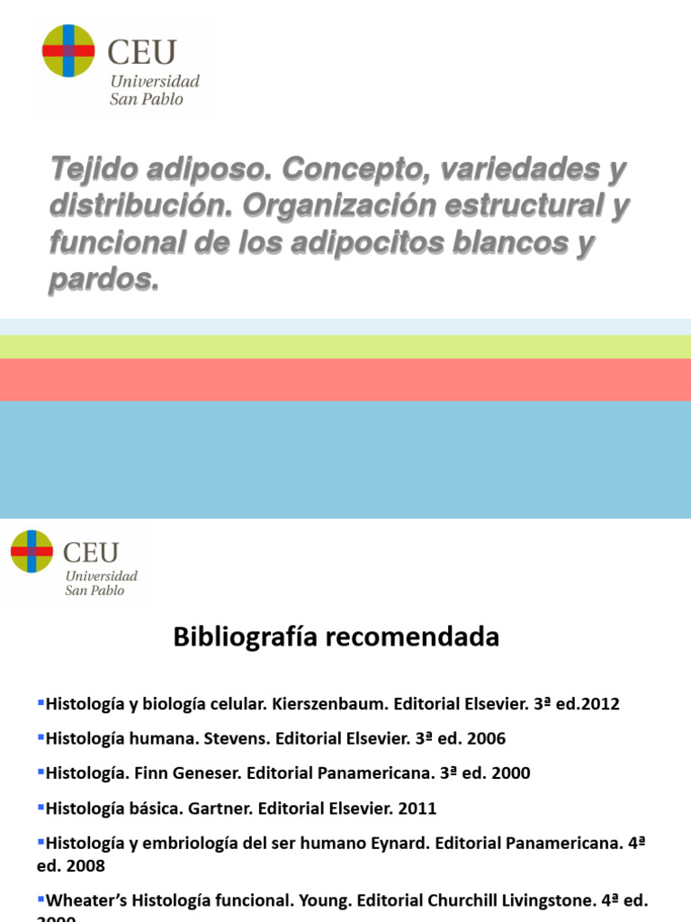 Tejido Adiposo Biolog Tisular | PDF
