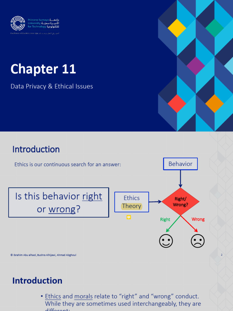 Ch10 Data Privacy And Ethical Issues With Notes Pdf Privacy Data