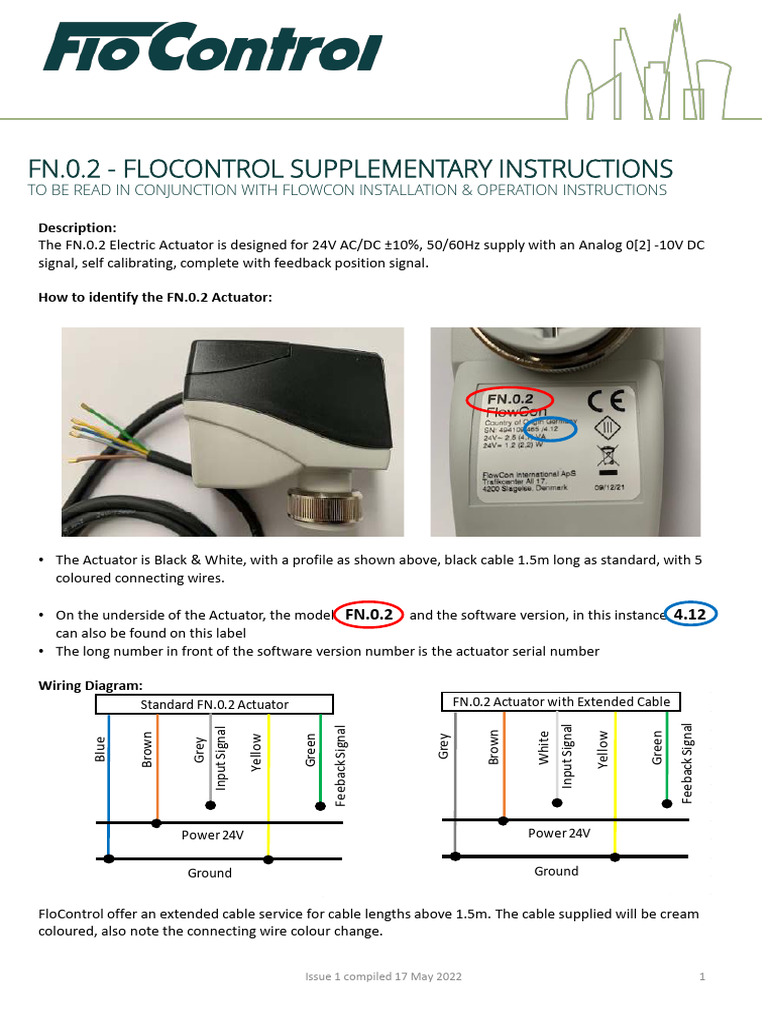 FN.0.2 FloControl Additional Instructions | PDF | Valve | Switch