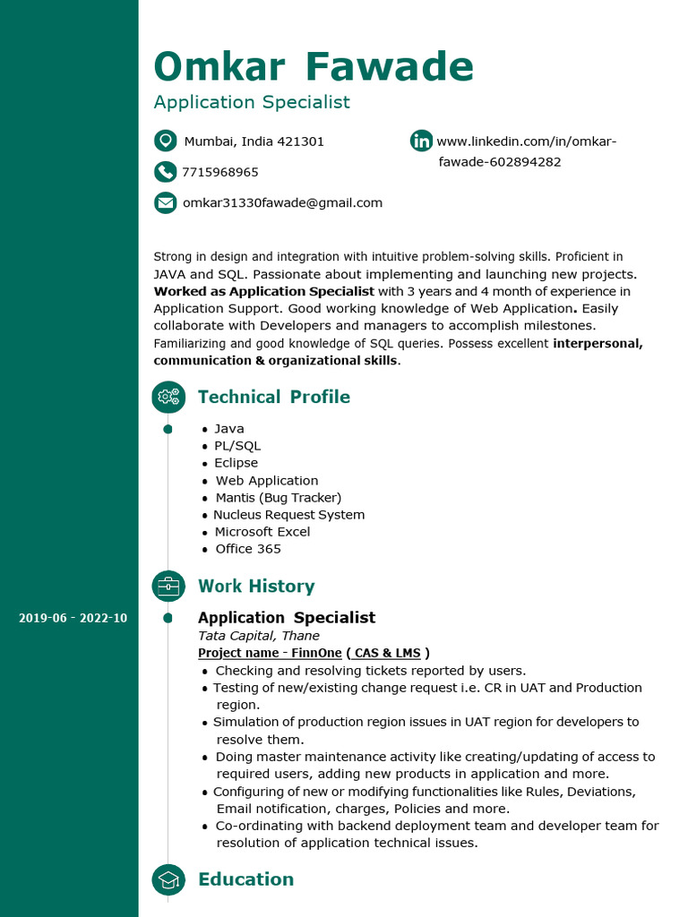 Omkar Fawade Resume AP | PDF