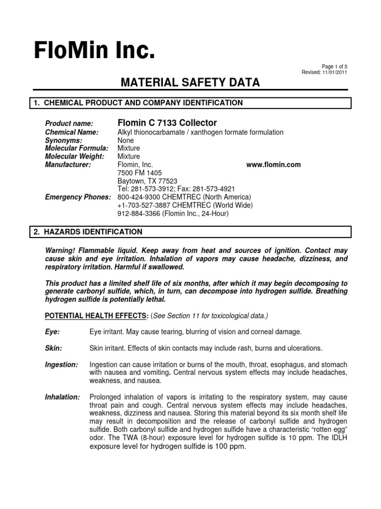 Flomin C 7133 Collector Datasheet | PDF