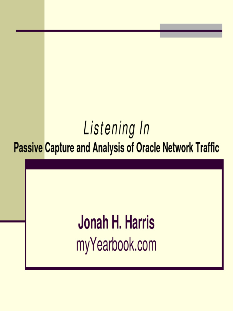 Analyzing Oracle Network Traffic Issues | PDF | Computer Network | Transmission Control Protocol