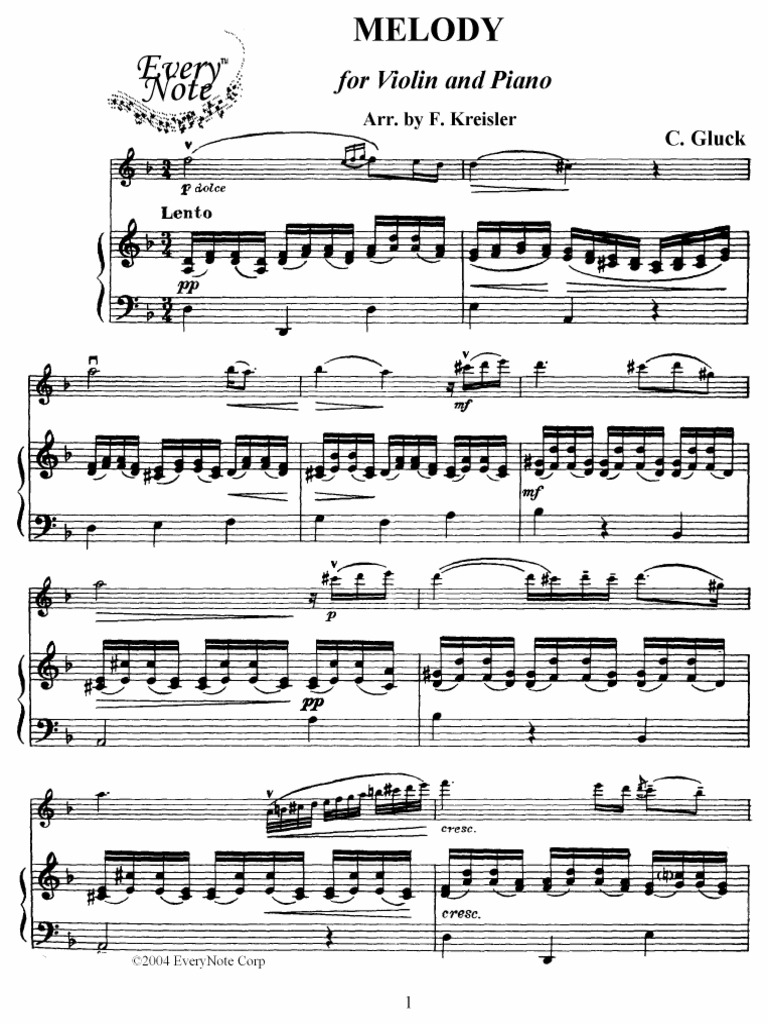 Gluck Melody | PDF