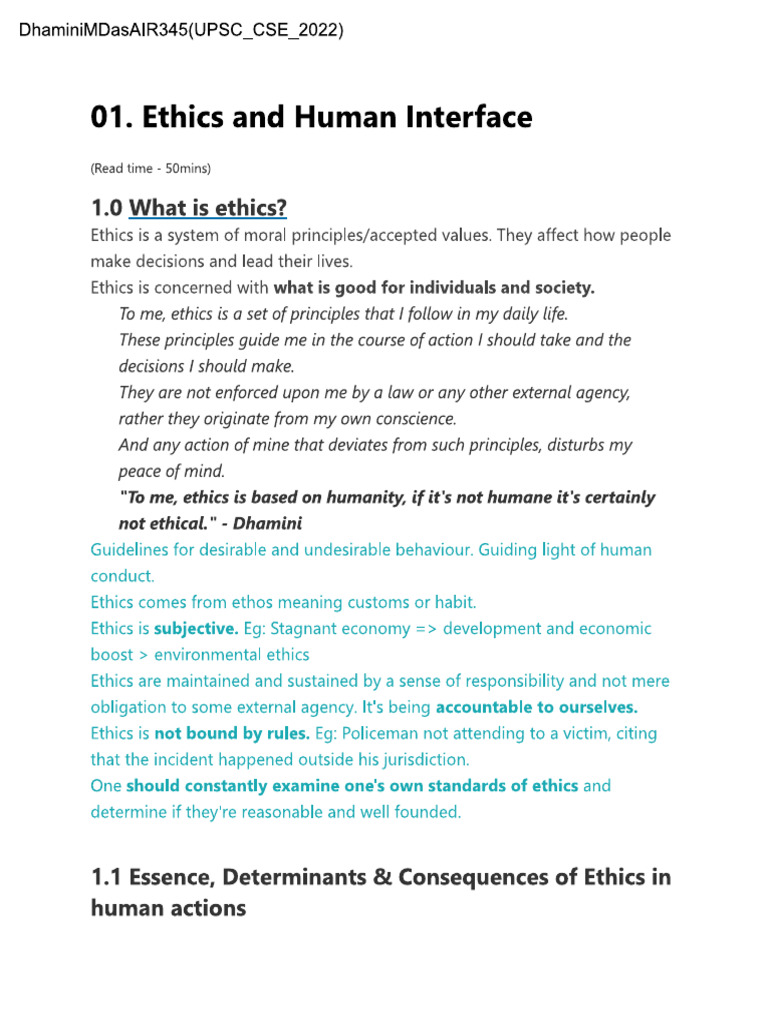 Ethics and Human Interface | PDF