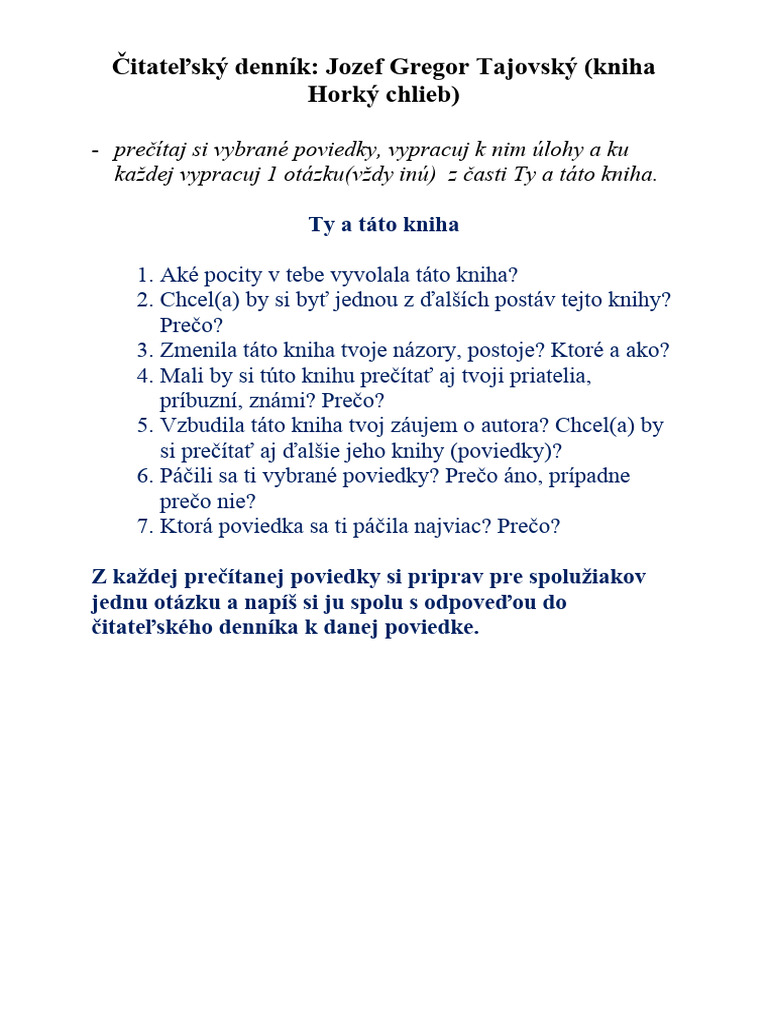 Citatelsky Dennik - 7. Rocnik | PDF