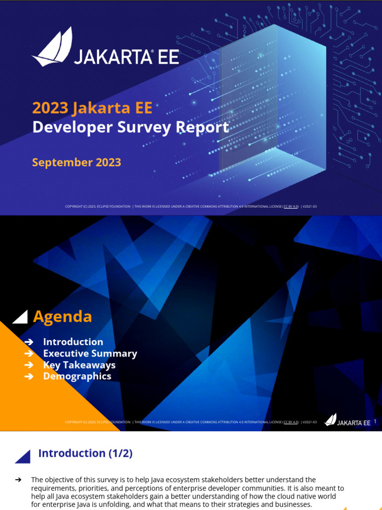 2023 Jakarta EE Developer Survey Report | PDF