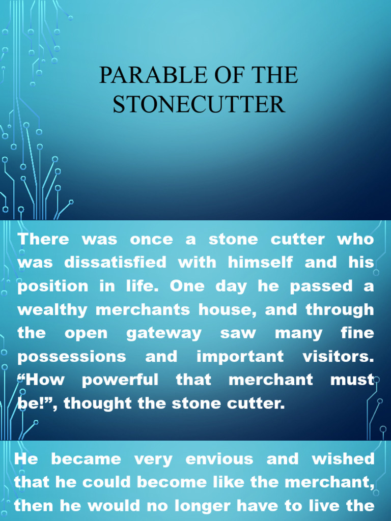 Parable of The Stonecutter | PDF
