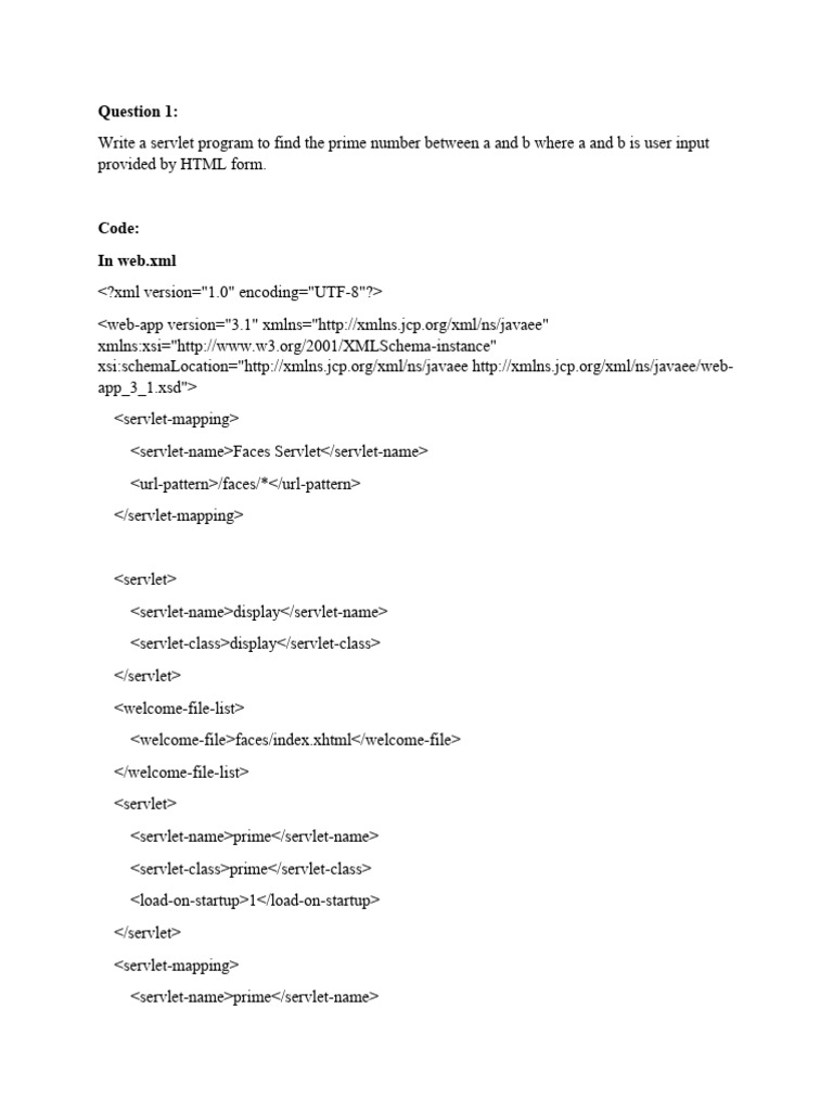 java servlet | PDF | Computing | Computer Programming