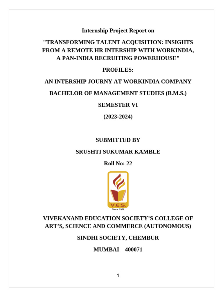 22 Srushti Kamble | PDF | Recruitment | Analytics