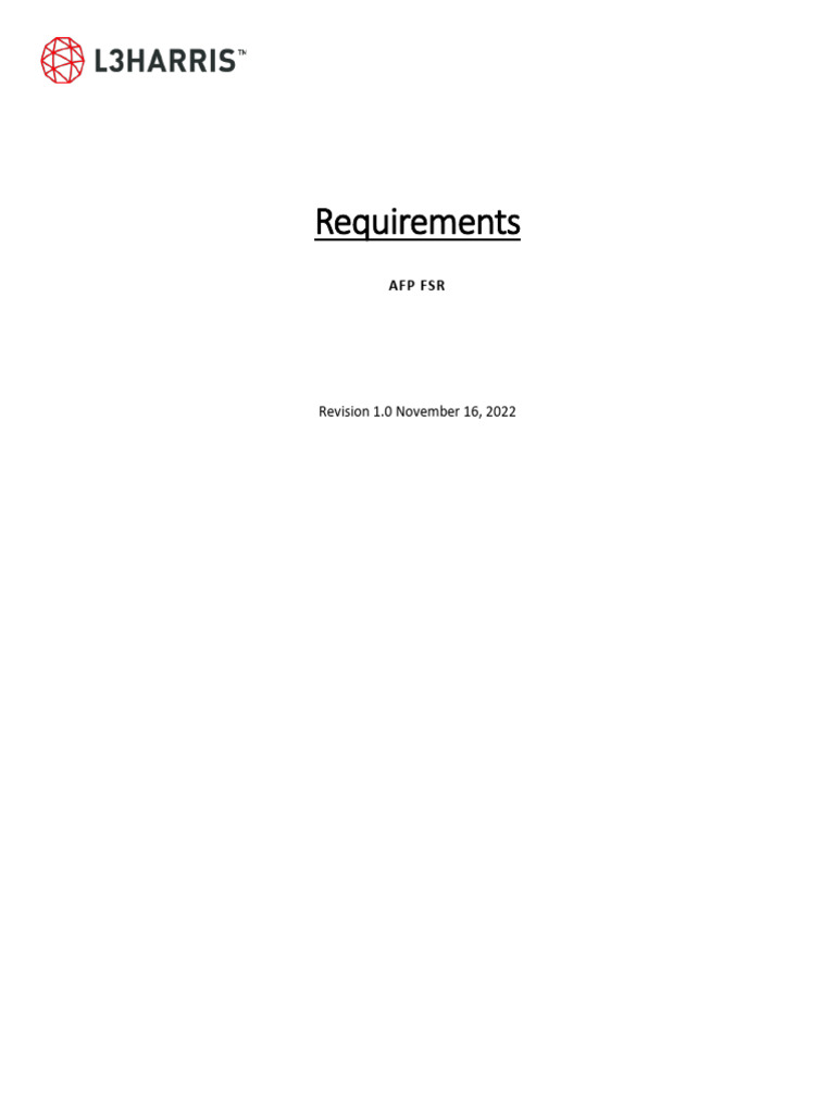 FSR Requirements | PDF | Computers