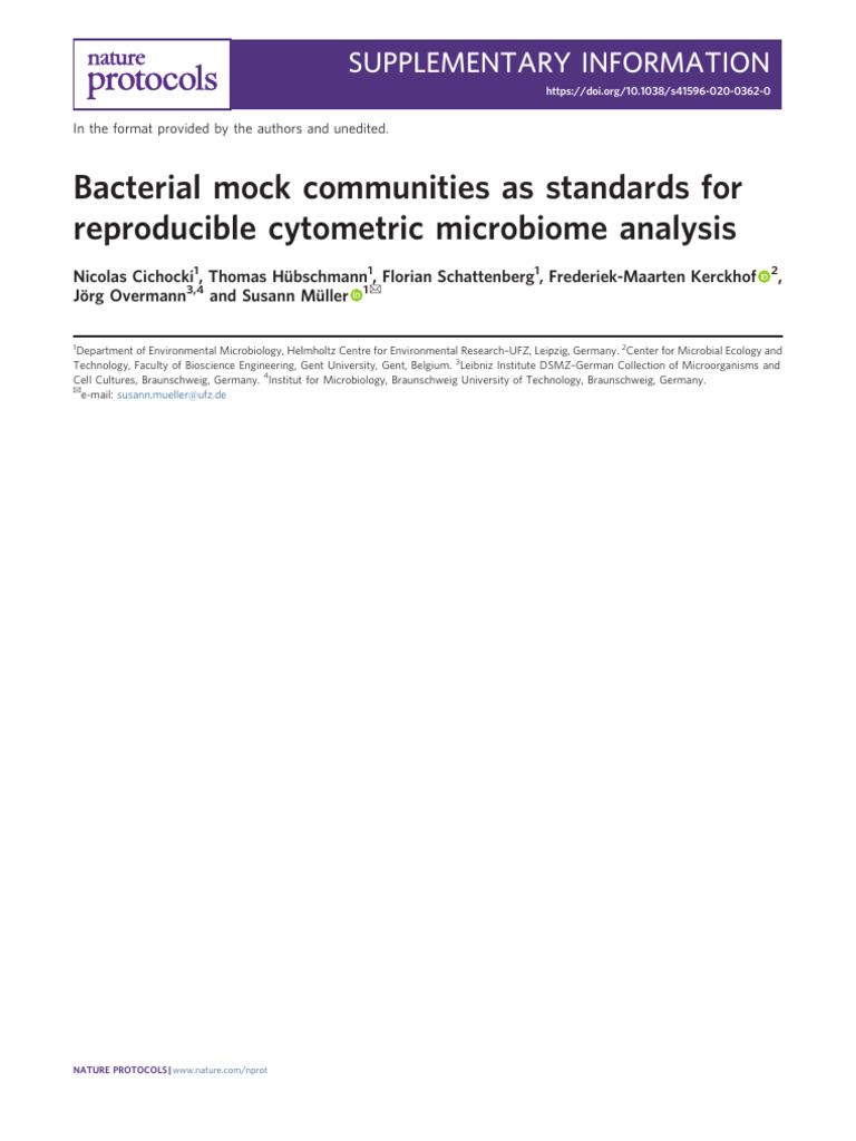 Nature Protocols - Sup-2020 | PDF | Flow Cytometry | Staining