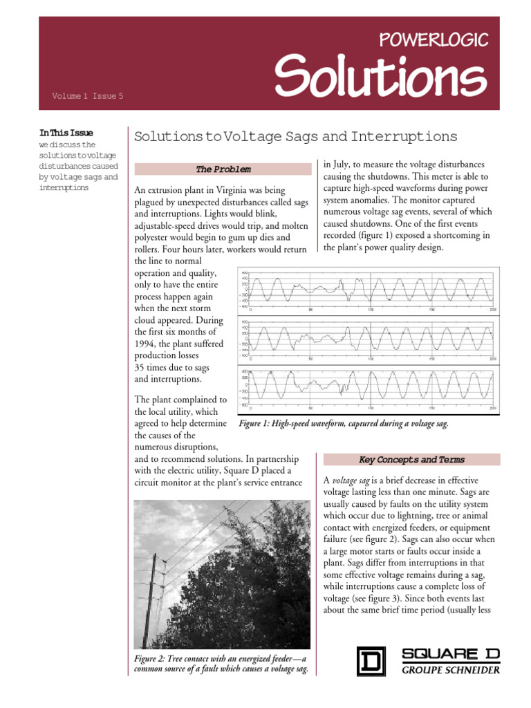 Solutions for Voltage Sags & Interruptions | PDF | Alternating Current | Transformer