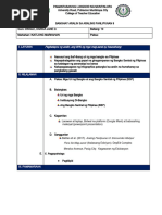 Detailed Lesson Plan (Kahalagahan NG Pagkonsumo) | PDF