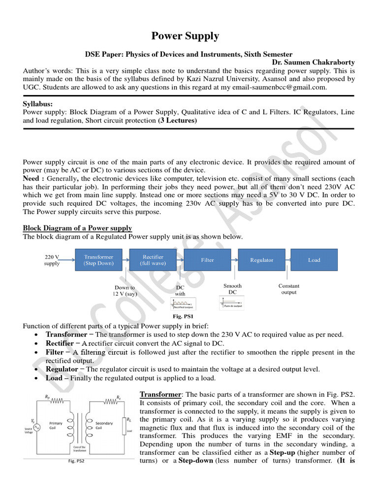 Power Supply | PDF