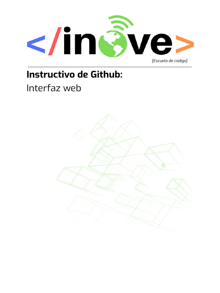 Instructivo Github - Interfaz Web-4 | PDF | ciberespacio | Red mundial