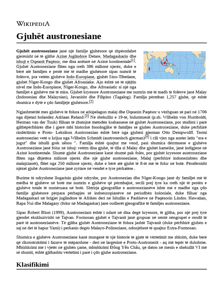 Gjuhët_austronesiane | PDF