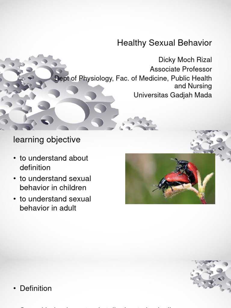 Lecture 29-Healthy Sexual Behavior-Dr. Dr. Dicky Moch Rizal, M.kes., Sp.and (2023) | PDF