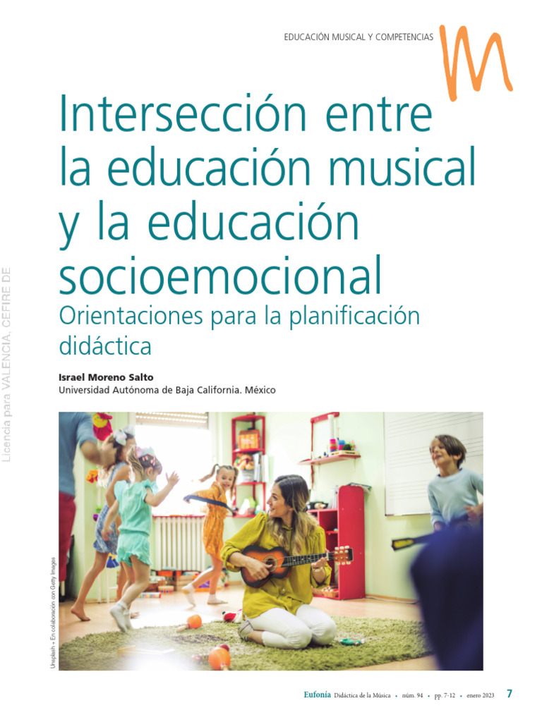 Interseccion Entre La Educacion Musical y La Educacion Socioemocional Eu094154539 | PDF | Plan ...