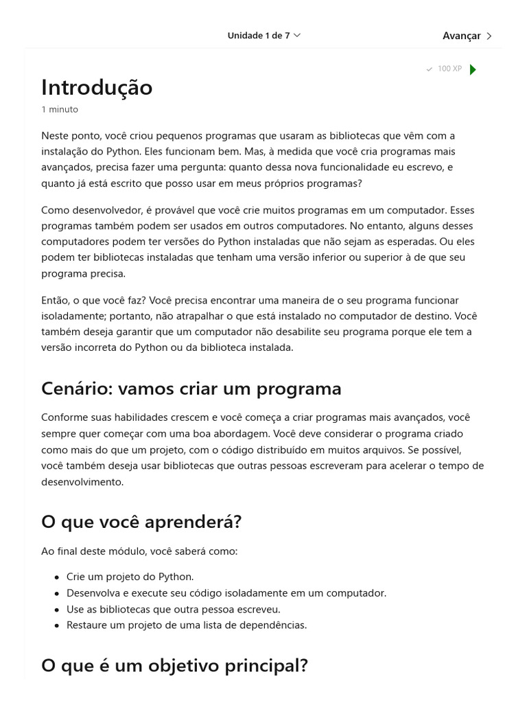 5 Introdução Training Microsoft Learn Pdf