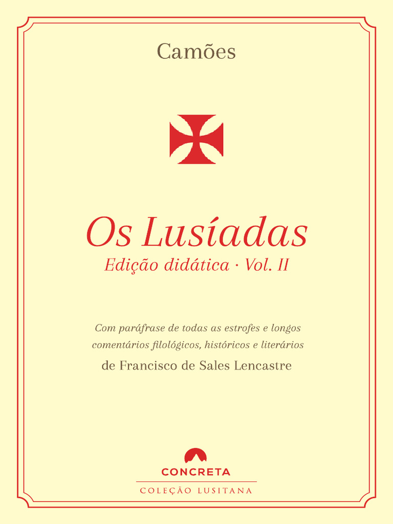 Luís de Camões, Lencastre - Os Lusíadas Vol. 2 - Concreta, 2019 | PDF