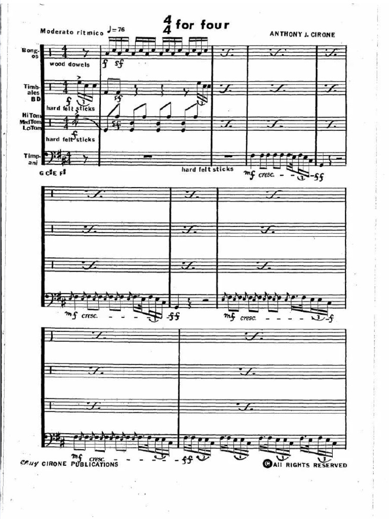 PDF 44 For Four Score Cirone Anthony - Compress | PDF