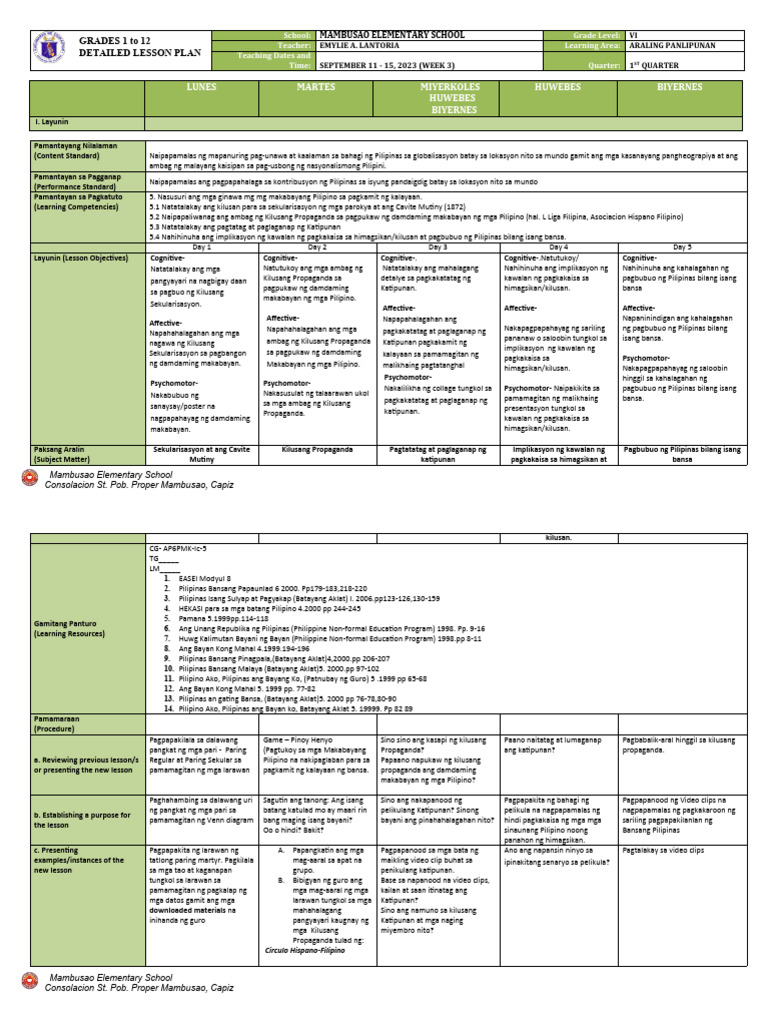 Q1 - Ap 6 - Week3-Dll | PDF
