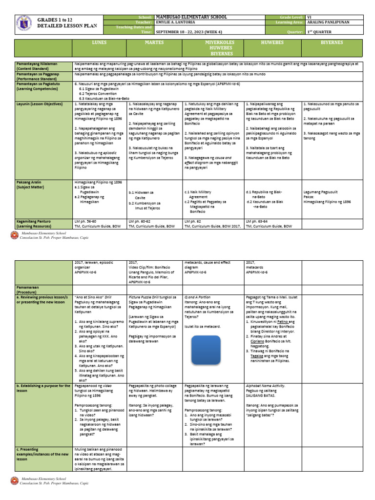 Q1 - Ap 6 - Week4-Dll | PDF