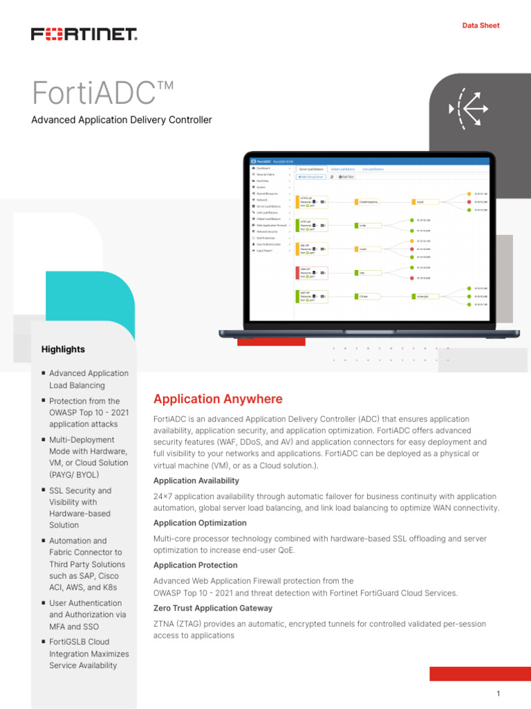 Forti ADC | Download Free PDF | Cloud Computing | Load Balancing (Computing)