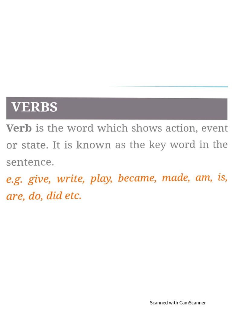 Types of Verbs | PDF