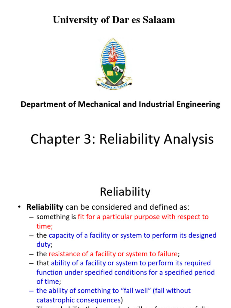 IE 443 Chapter 3 Reliability Analysis 2023 | PDF | Reliability Engineering | System
