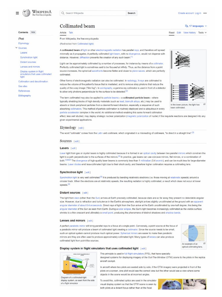 Collimated Light | PDF