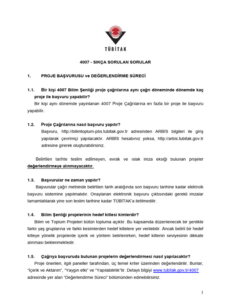 4007 Sikca Sorulan Sorular | PDF
