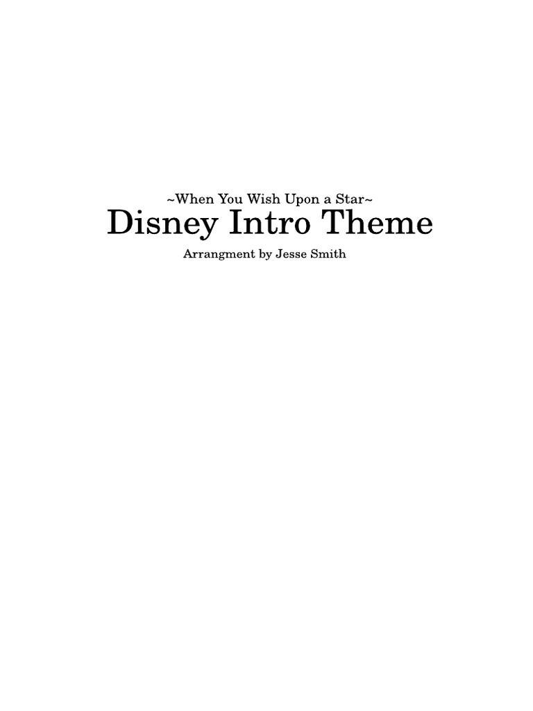 Disney Intro Theme | PDF