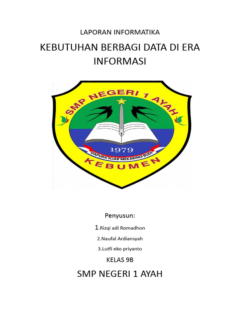 Kebutuhan Berbagi Data Di Era Informasi: SMP Negeri 1 Ayah | PDF