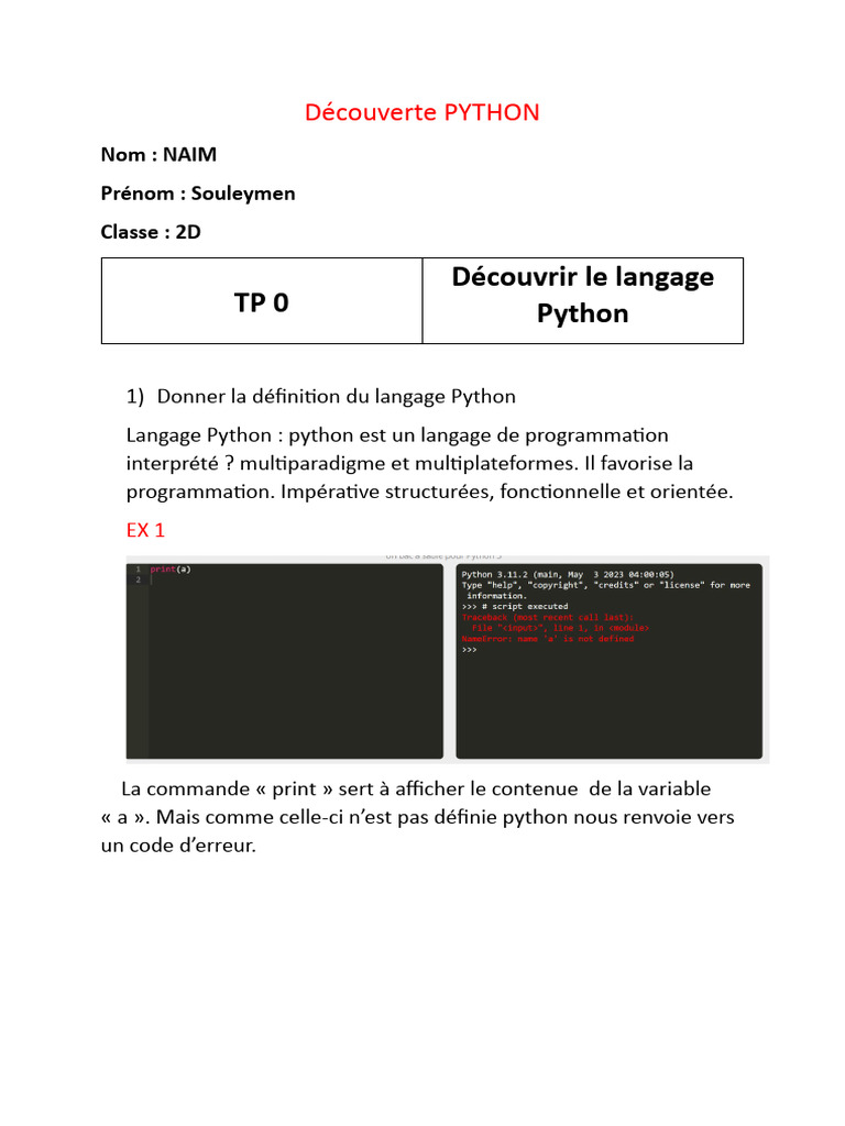 SNT Python | PDF