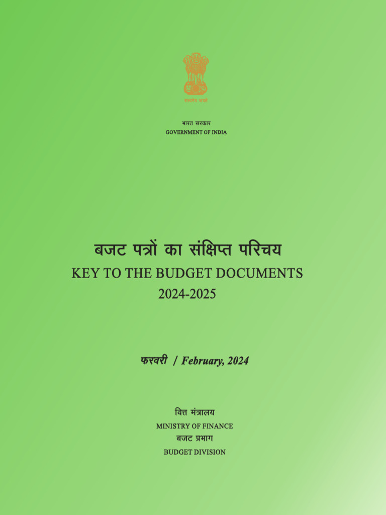 Key Budget Documents 2024-25 Overview | PDF | Finance & Money Management