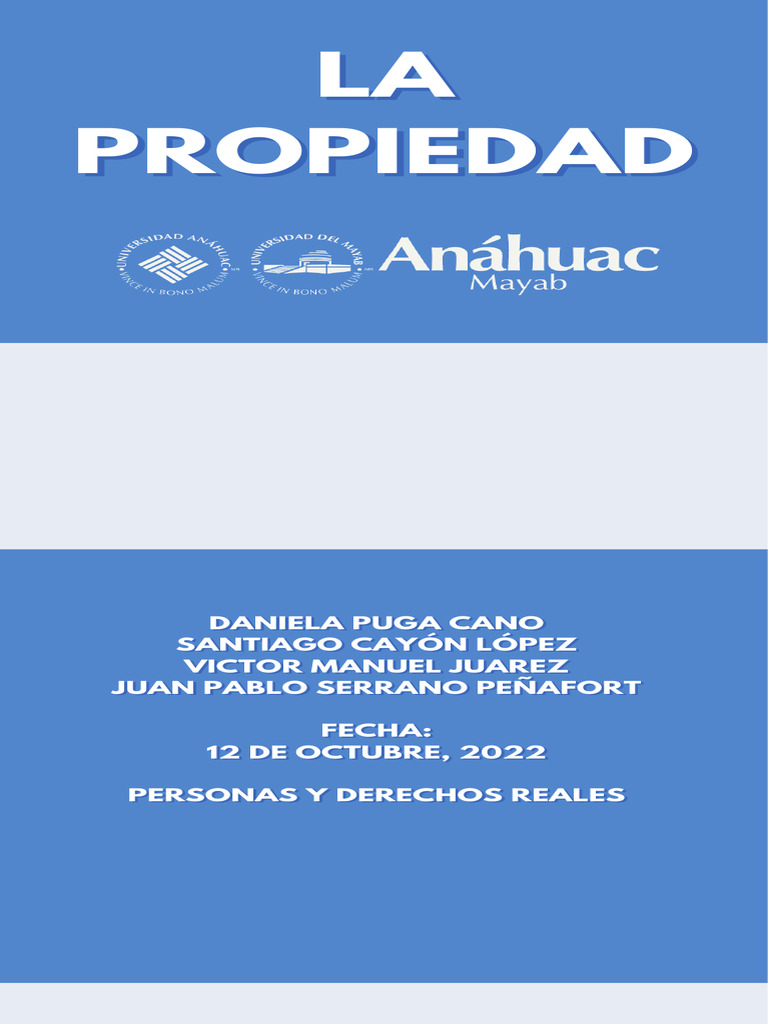 La Propiedad. | PDF | Propiedad | Derecho civil (sistema legal)