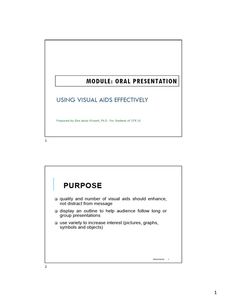 9_Module Using Visual Aids 2021 for Students | PDF