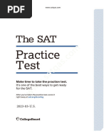 Sat Answer Key For Practice Test 1 | PDF | Tests | Standardized Tests