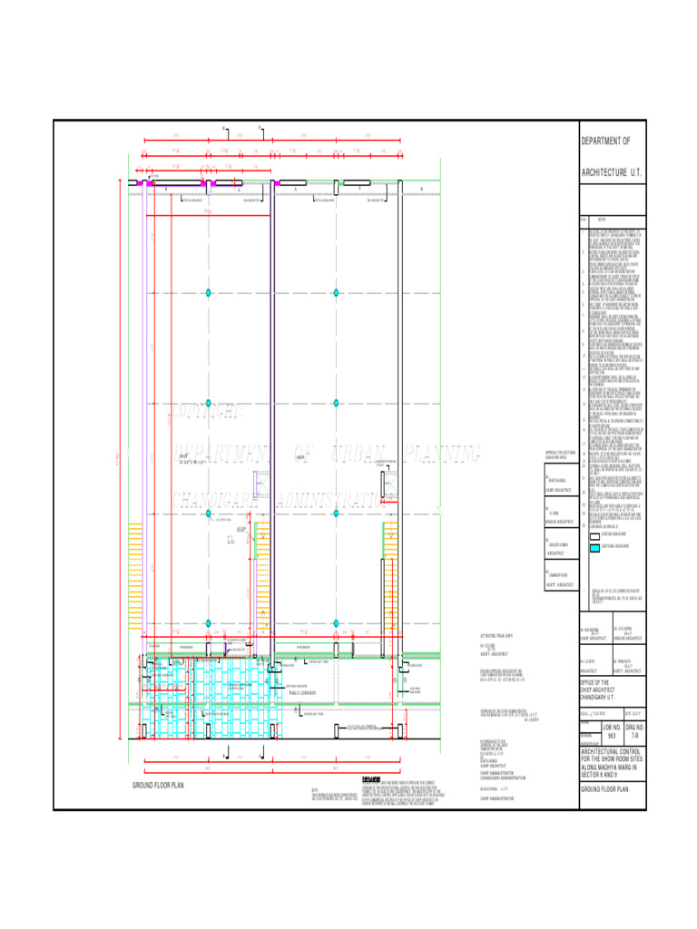 Sec-7 Showroom Plans | PDF