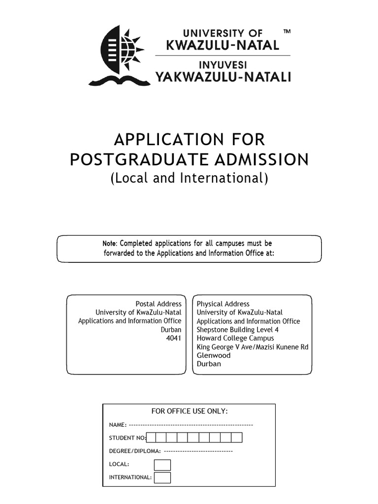 Postgrad Admission Guide | PDF | Academic Degree | Travel Visa
