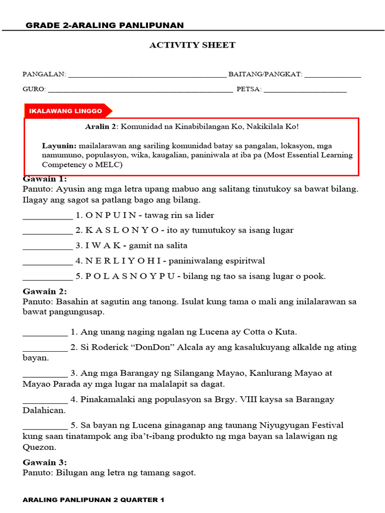 Ap-2-Q1-Activity-Sheet 2 | PDF