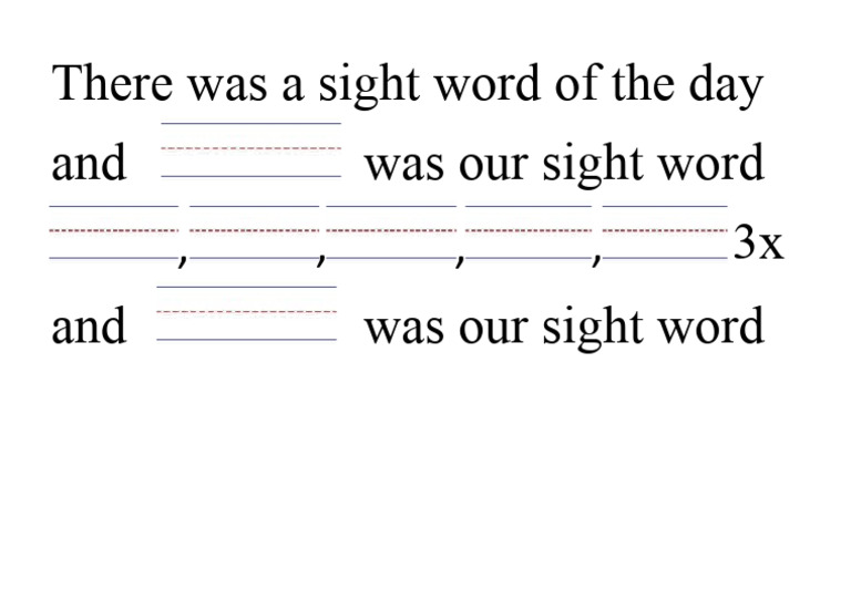 Daily Sight Word Practice | PDF