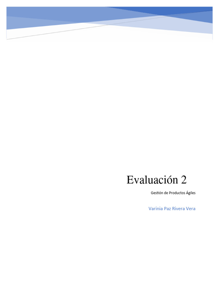 Ev2 - Gestión de Productos Agiles | PDF | Bases de datos | Metodología de encuesta