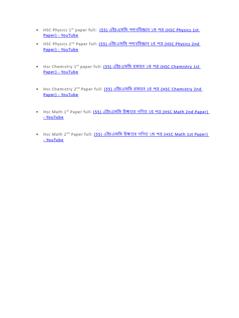 HSC Physics 1st Paper Full | PDF