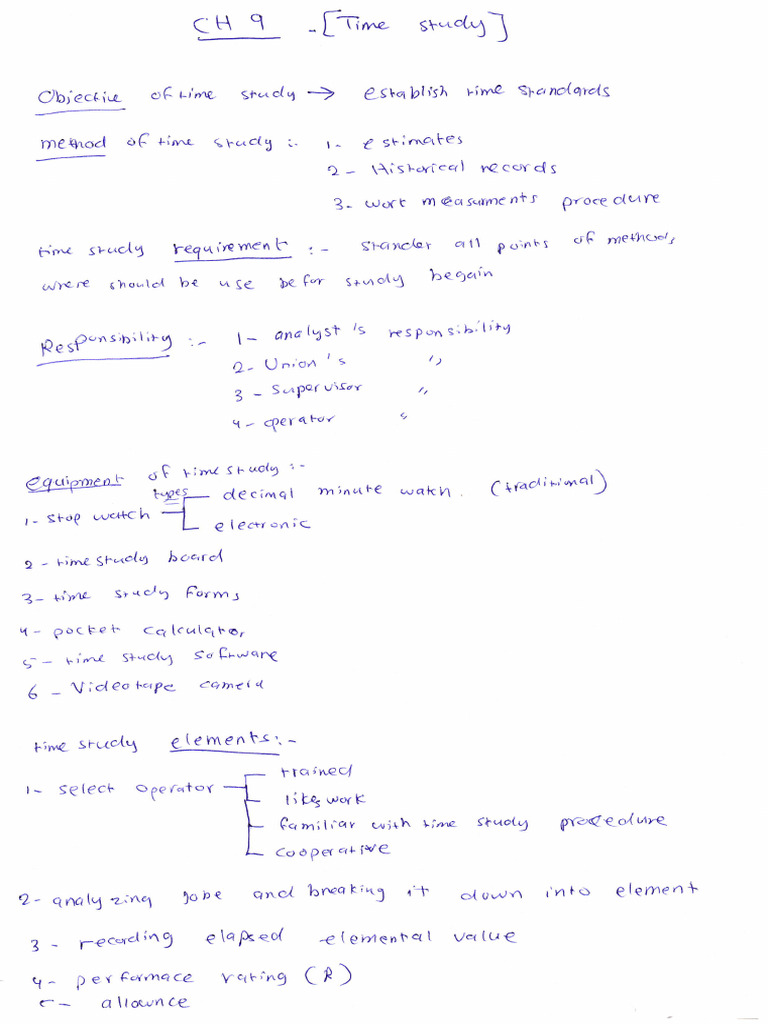 ch9_time study | PDF