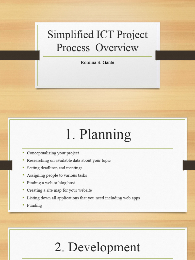 Simplified ICT Project Process Overview | PDF