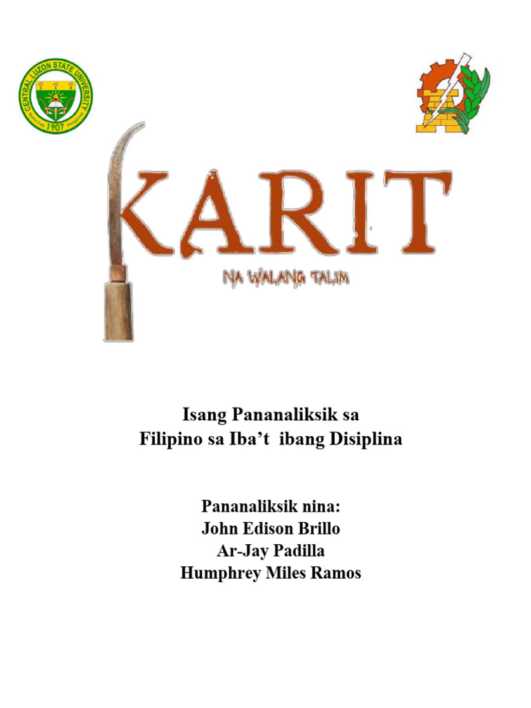 Karit Na Walang Talim | PDF