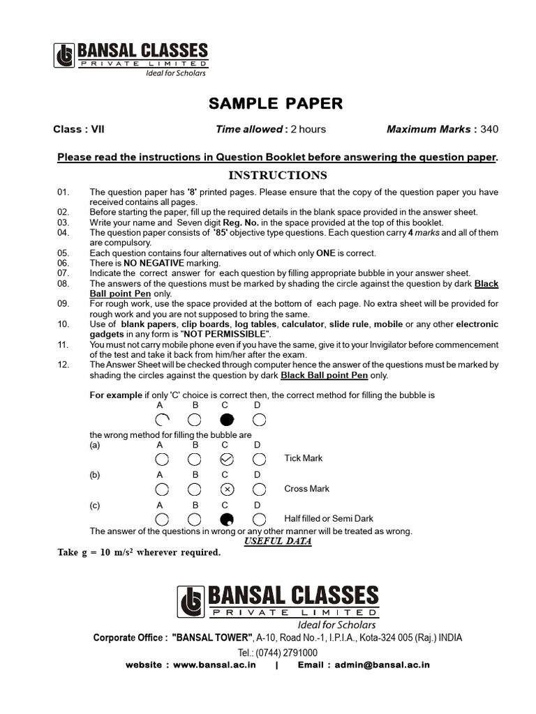 BOOST Class VII QP 2020 | PDF | Incandescent Light Bulb | Mixture