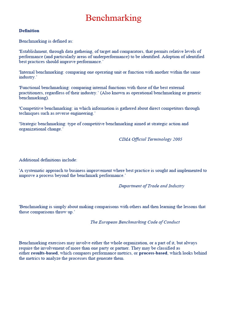 Benchmarking Downsizing | PDF | Benchmarking | Layoff